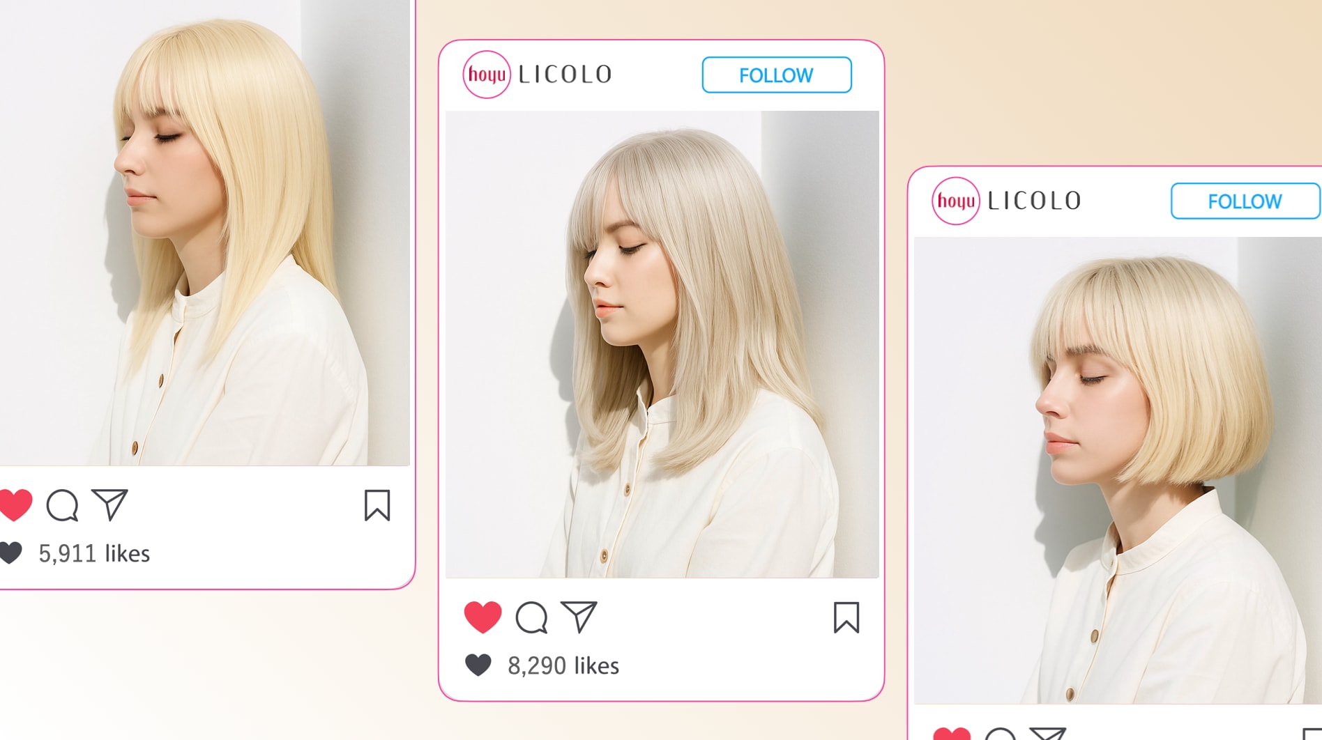 ホワイトブロンドってどんな髪色？明るめ暗めのヘアカラー20選 | ヘアカラーリング | LICOLO - 髪から自分を好きになる